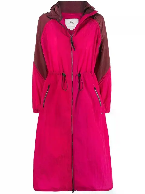 Woolrich Meshoppen Long Parka Coat - Pink