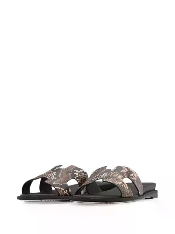 Dkny Columba Snake-effect Sandals