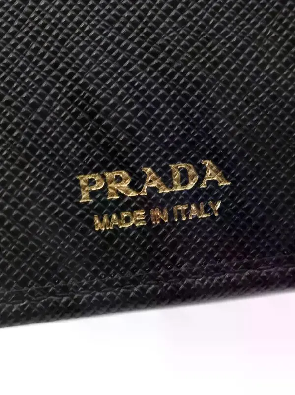 Prada 2020s Saffiano Metal Trifold Wallet