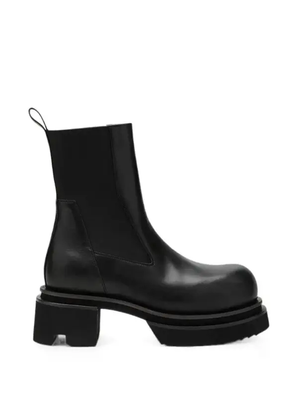 Rick Owens Beatle Gabe Leather Chelsea Boots - Black
