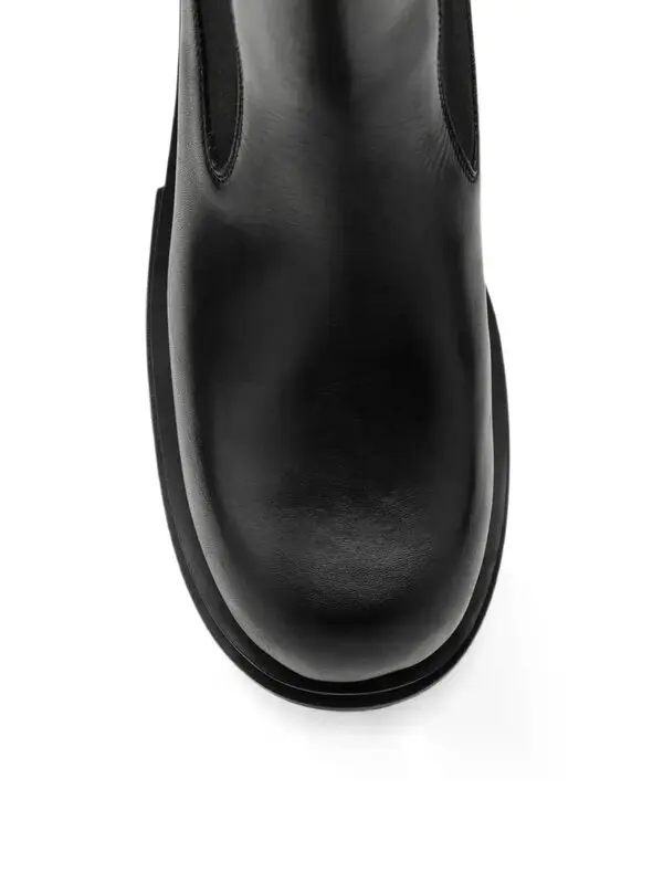 Rick Owens Beatle Gabe Leather Chelsea Boots - Black