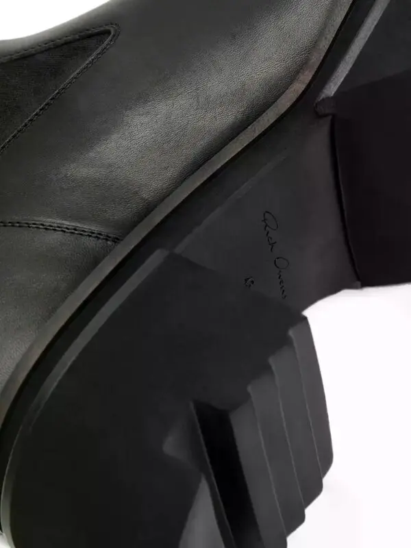 Rick Owens Beatle Gabe Leather Chelsea Boots - Black