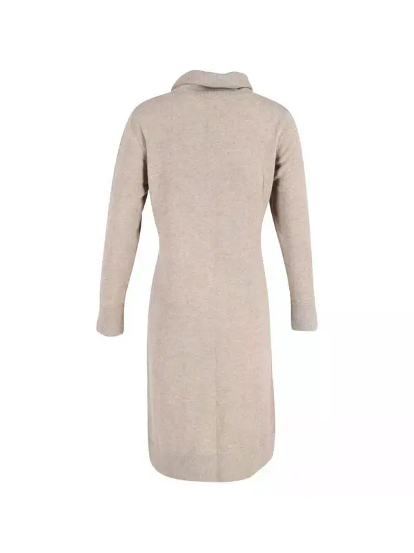 N.peal Roll-neck Long-sleeve Midi Dress