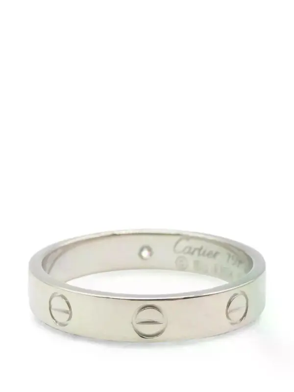 Cartier 2010s Love Diamond Ring - Silver