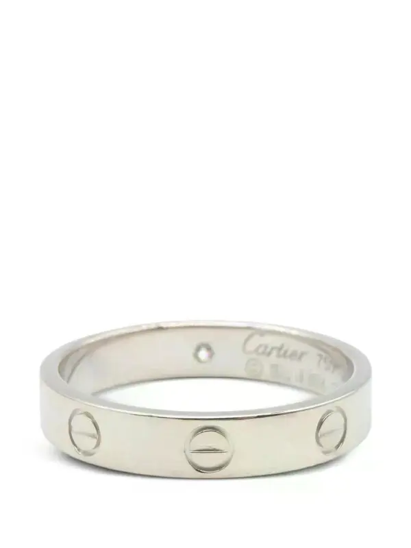 Cartier 18kt White Gold Diamond Love Ring