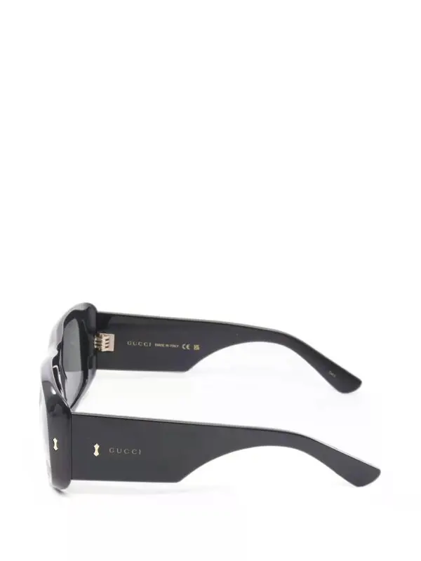 Gucci 2020s Rectangle-frame Logo-arm Sunglasses