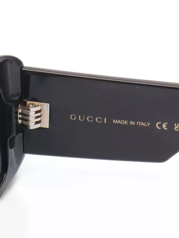 Gucci Rectangle Frame Sunglasses With Logo Detail