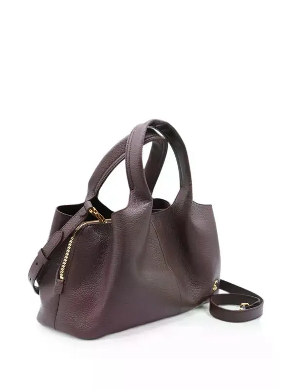 COCCINELLE Grained Leather Shoulder Bag - Brown