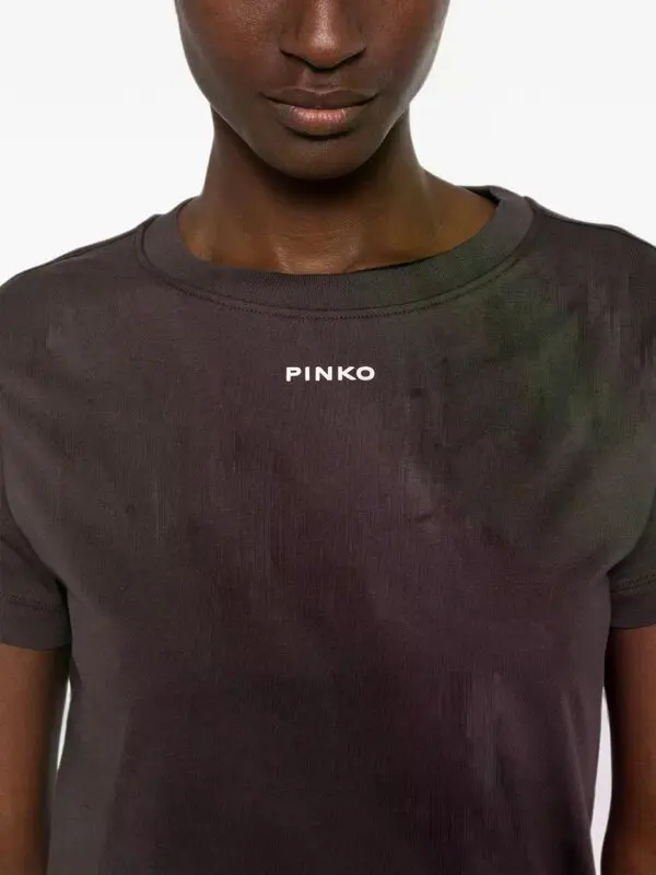Pinko Logo Print Cotton T-shirt