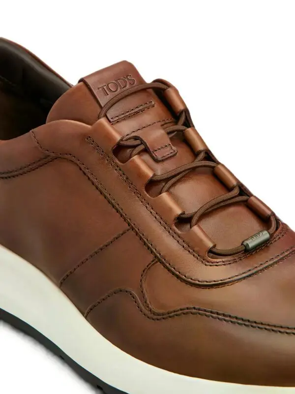 TOD'S Red Dot Leather Sneakers