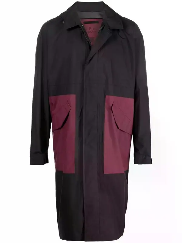 Woolrich Panelled Delaware Coat - Black