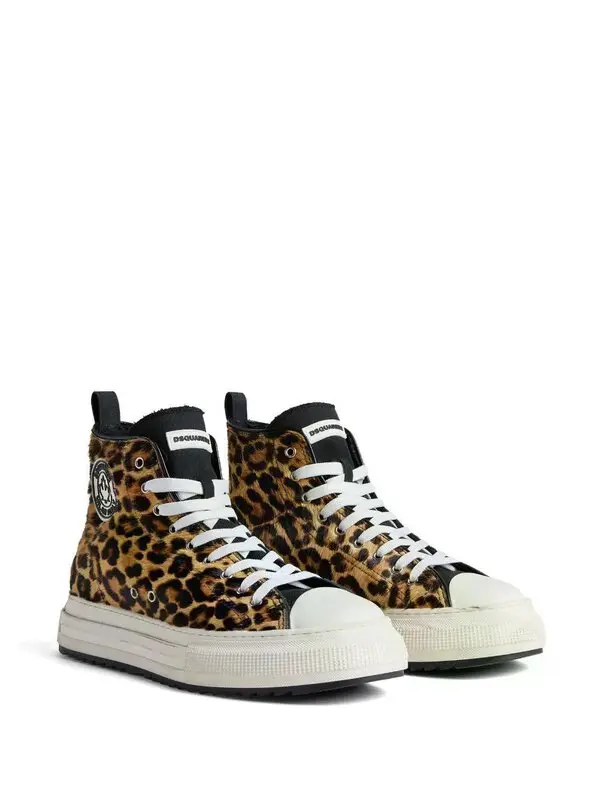 Dsquared2 Leopard-print High-top Sneakers