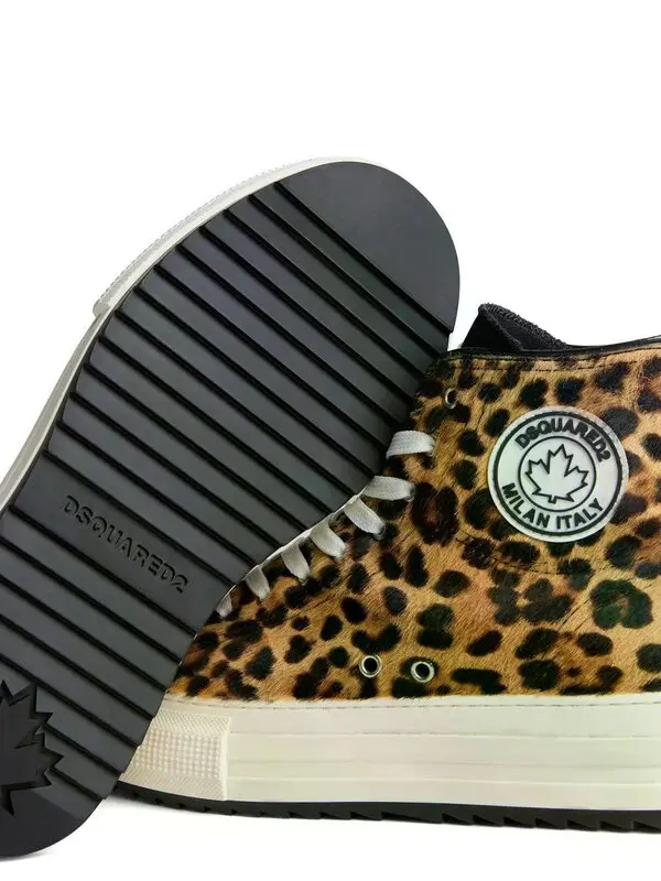 Dsquared2 Leopard-print High-top Sneakers