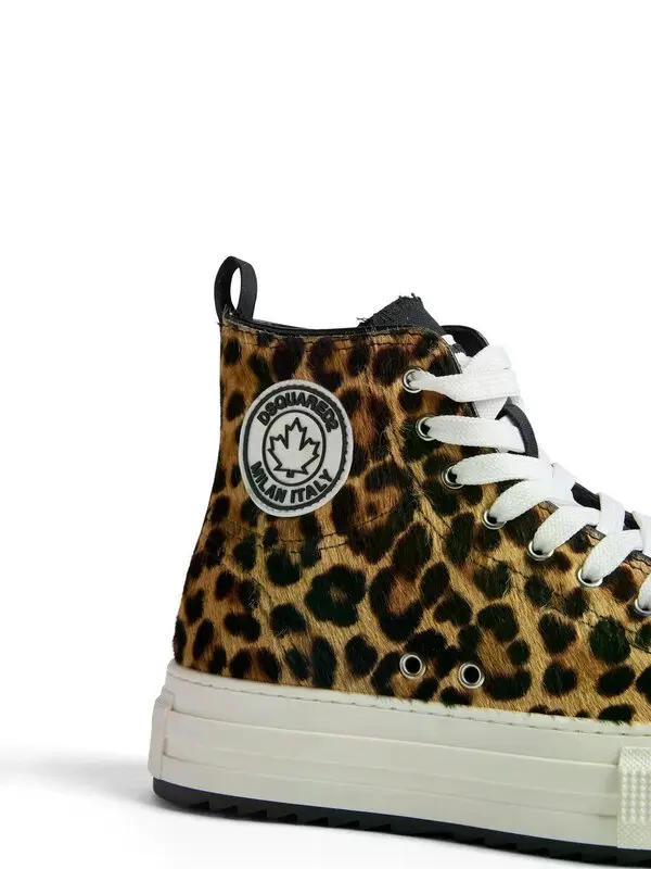 Dsquared2 Leopard-print High-top Sneakers