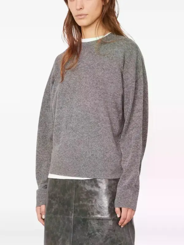 Officine Générale Crew-neck Long-sleeve Sweater - Grey