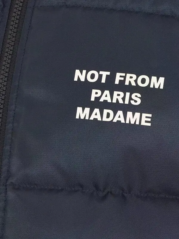 Drole De Monsieur Slogan-print Padded Jacket