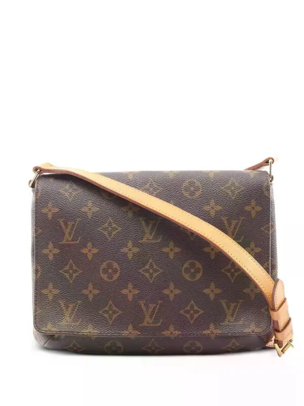 LOUIS VUITTON 2002 Musette Tango Monogram Shoulder Bag - Brown
