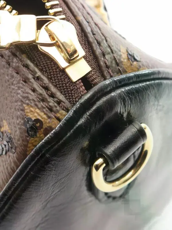 LOUIS VUITTON 2010s Monogram Sequin-details Mini Tote Bag
