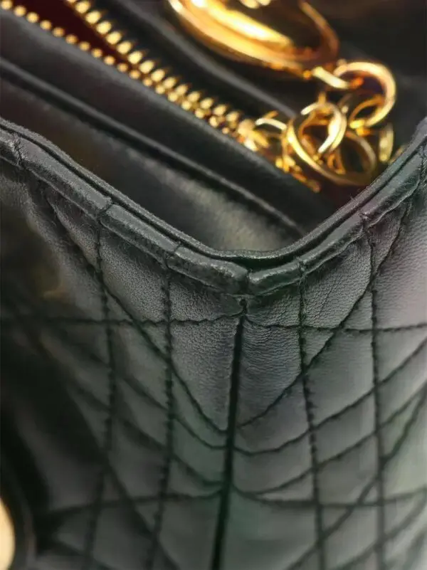 Dior 2000s Lady Cannage Handbag - Black