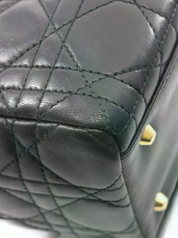 Dior 2000s Lady Cannage Handbag - Black