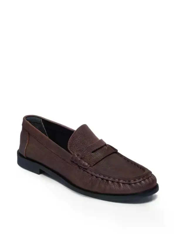Bernardo Tilda Leather Loafers - Brown