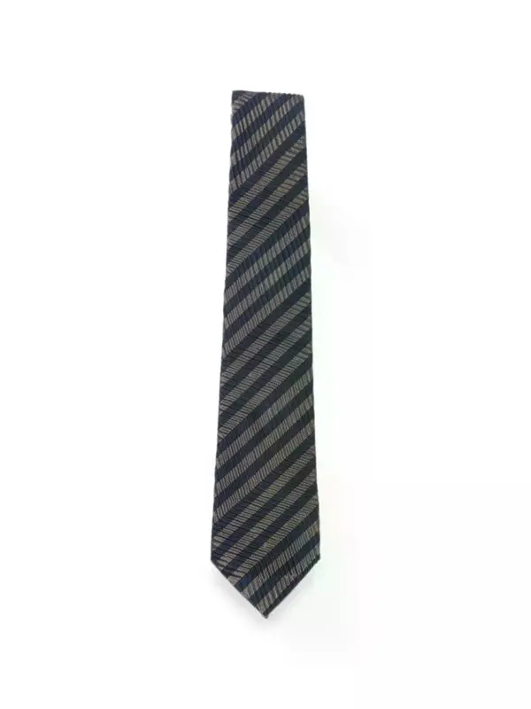 Giorgio Armani Diagonal-stripe Tie - Blue
