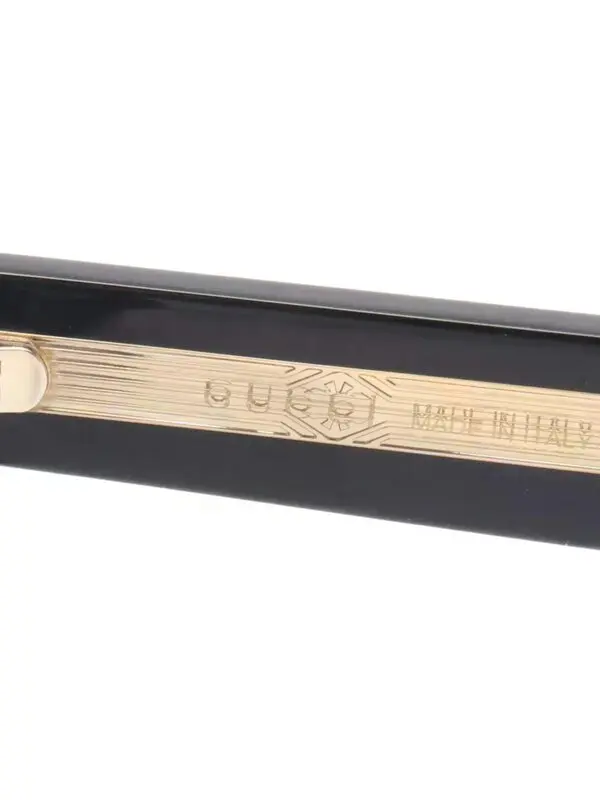 Gucci Cat-eye Frame Sunglasses With Logo Print