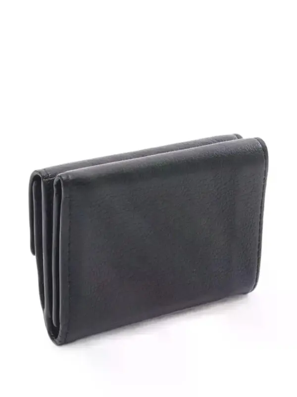 LOUIS VUITTON 2000s Lockmini Trifold Leather Wallet