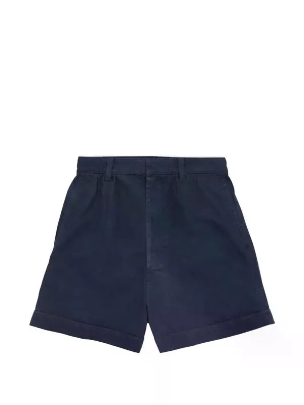 FORTELA Bedford Pleated Shorts - Blue
