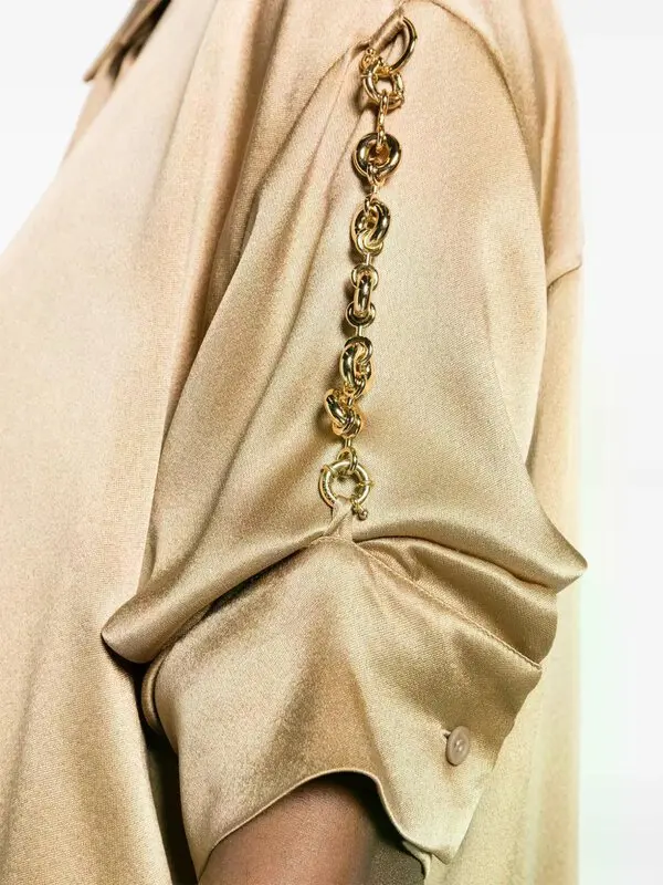 Loewe Chain-link Silk Midi Shirtdress