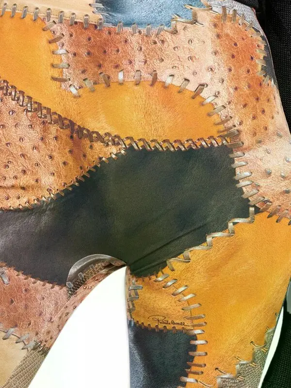 Roberto Cavalli Patchwork-print Flared Trousers