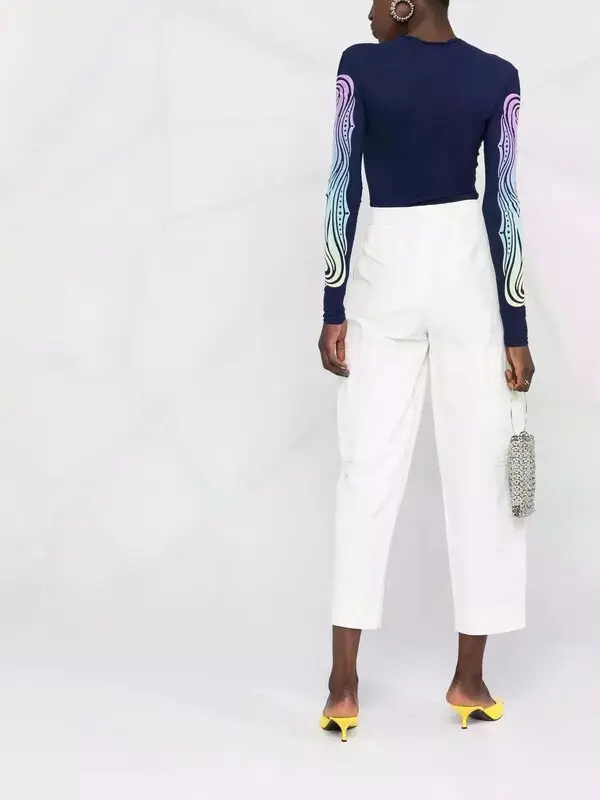 Stella McCartney Panelled Abstract-print Top