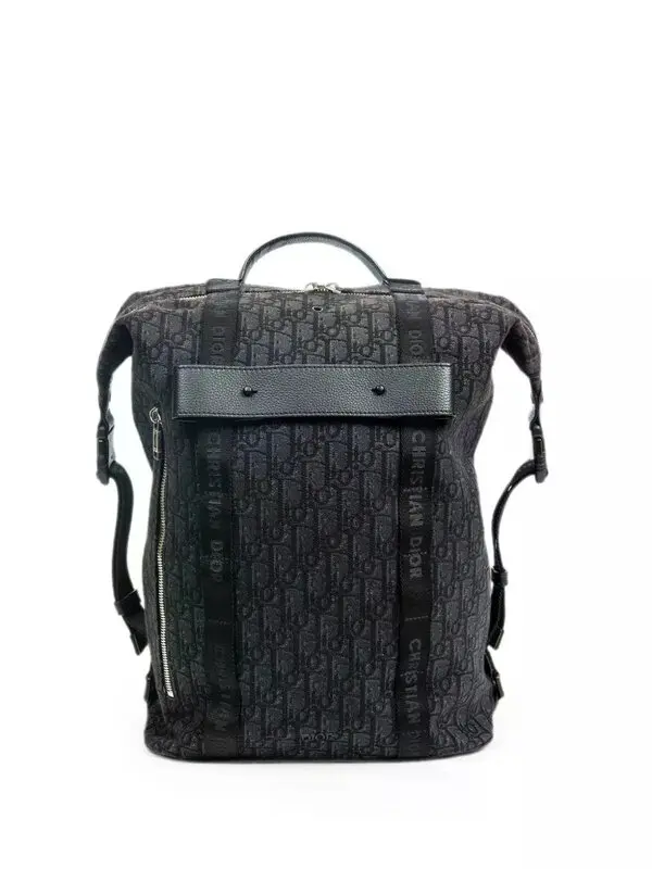 Dior Safari Oblique Backpack - Black