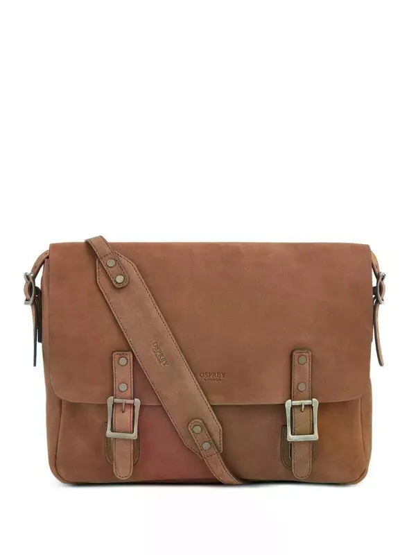 OSPREY Large Clayton Buckle-fastening Messenger Bag - Brown