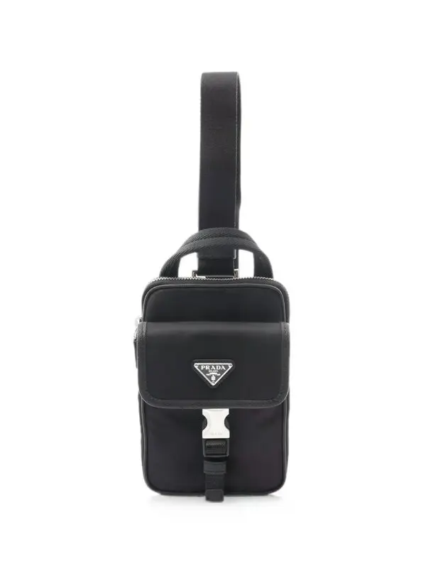 Prada Re-nylon Saffiano Shoulder Bag - Black