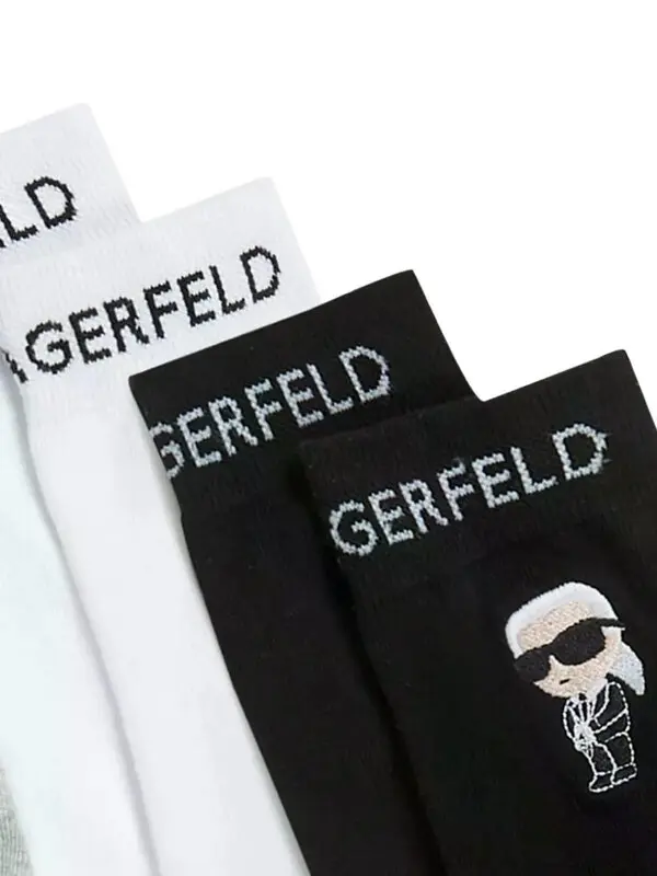 Karl Lagerfeld K/ikon Logo-jacquard Socks Set