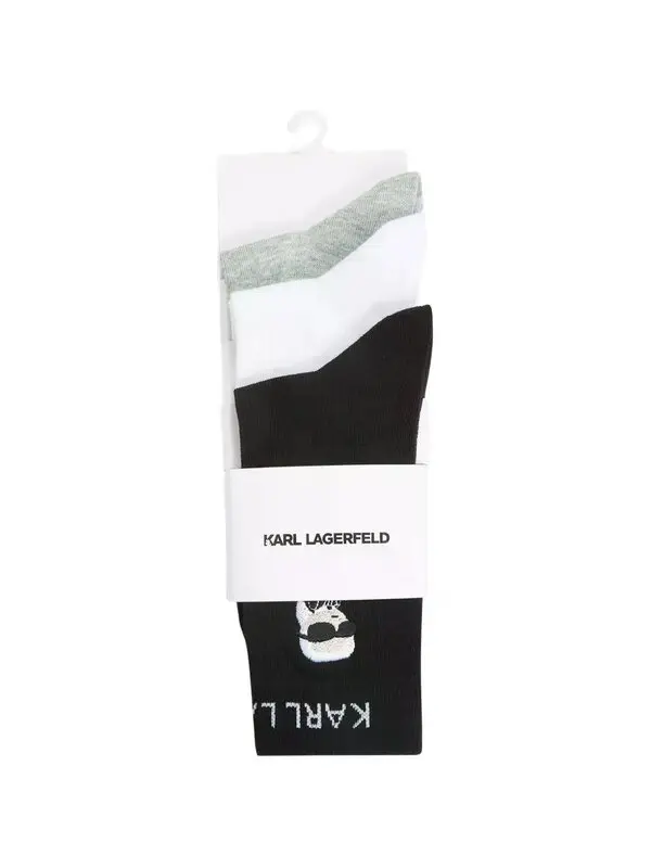 Karl Lagerfeld K/ikon Logo-jacquard Socks Set