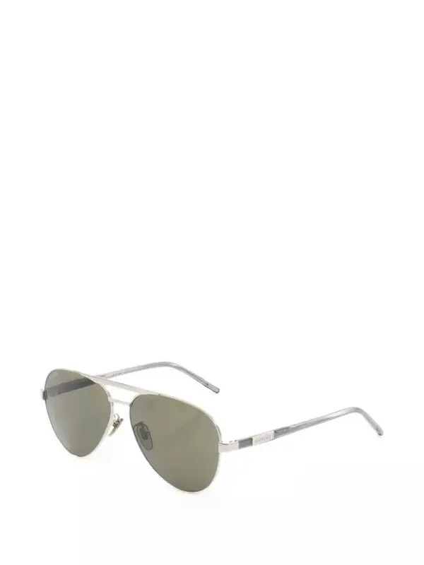 Gucci Pilot Frame Sunglasses - Silver