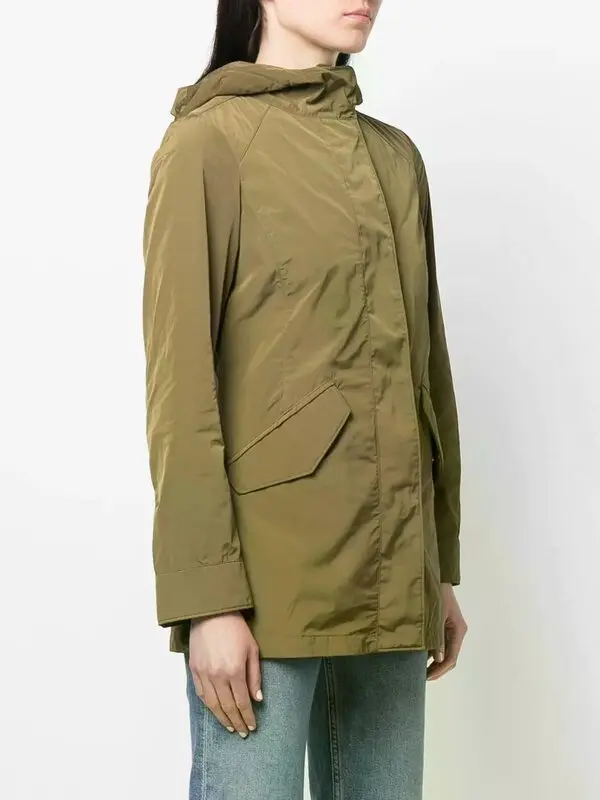 Woolrich Hooded Zipped Military Jacket