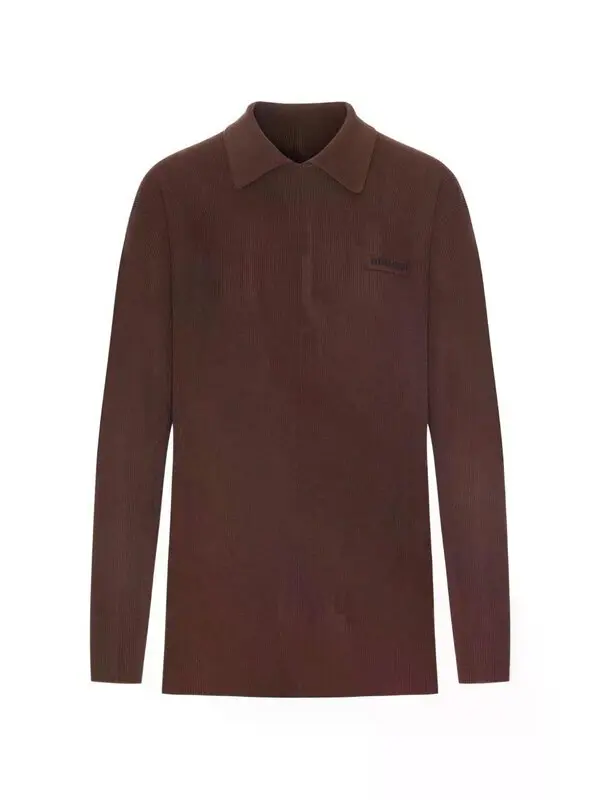 Miu Miu Ribbed Wool Sweater - Brown