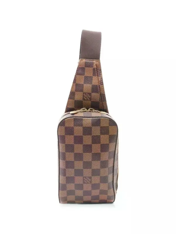LOUIS VUITTON 2004 Damier Ebene Geronimos Body Bag - Brown