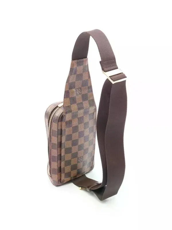 LOUIS VUITTON 2004 Damier Ebene Geronimos Body Bag