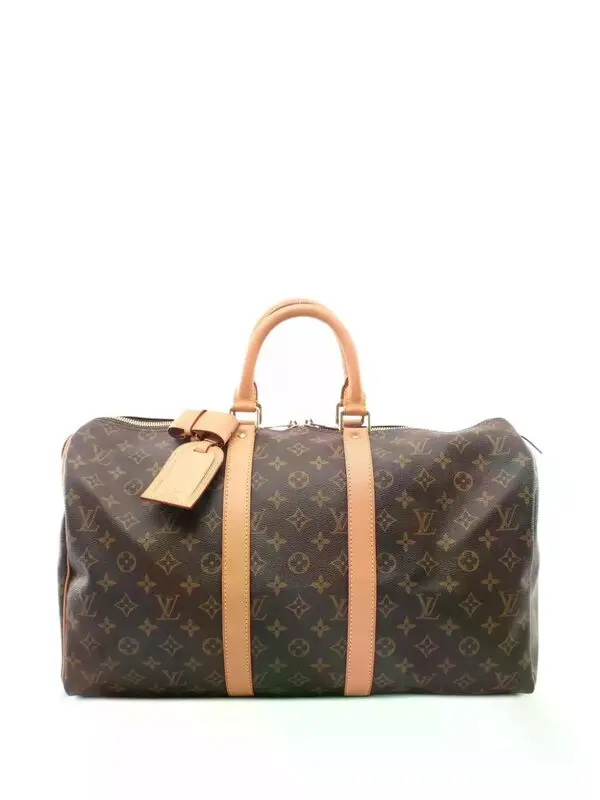 LOUIS VUITTON 2002 45 Keepall Boston Bag - Brown
