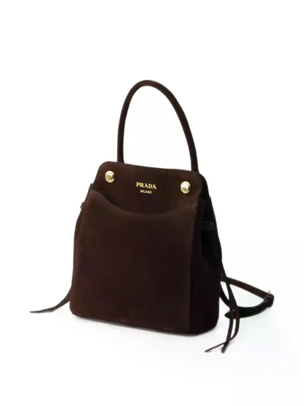 Prada Carry Mini Suede Handbag