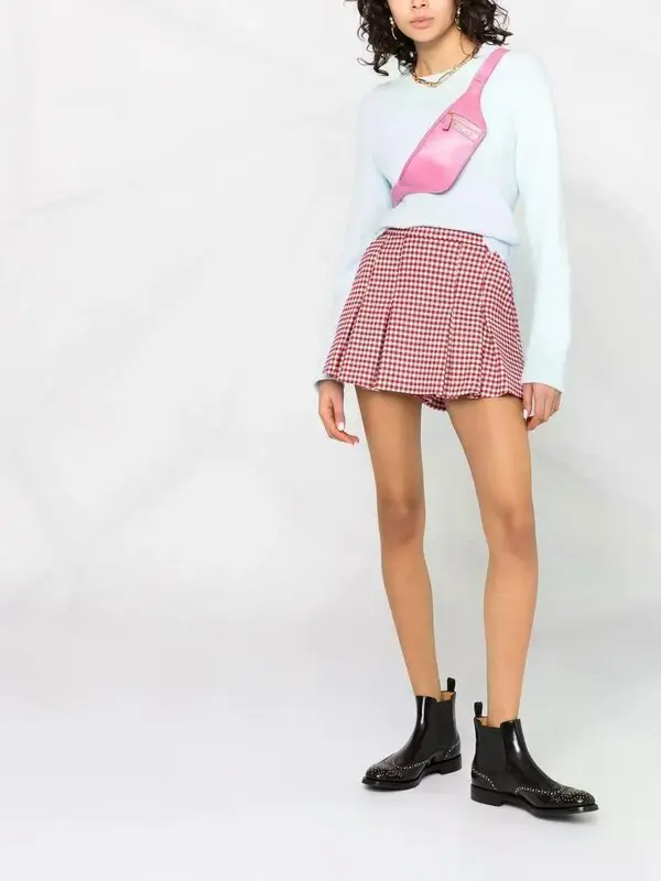 Red Valentino Gingham Dart-detailing Shorts