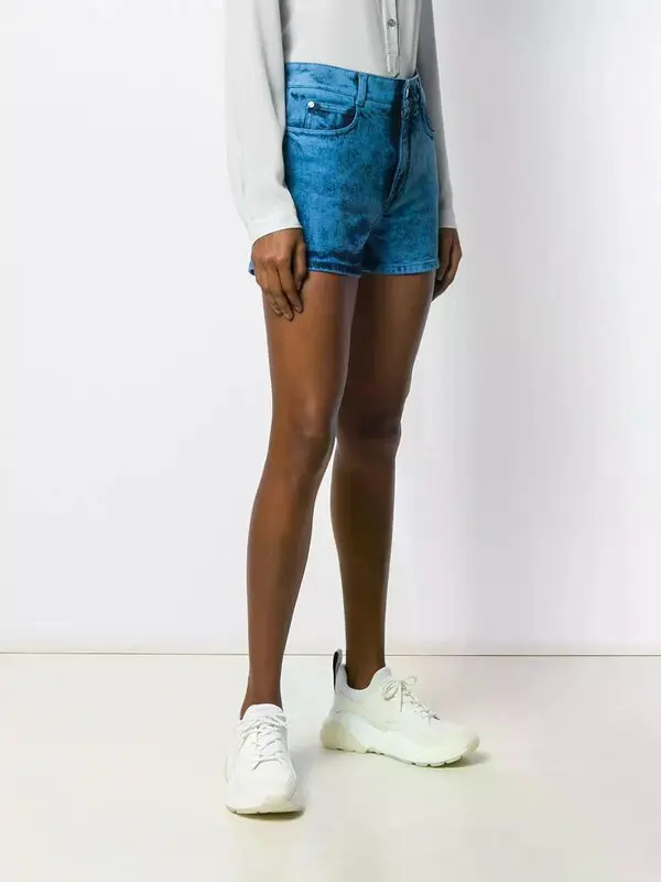 Stella McCartney Bleached Denim Shorts