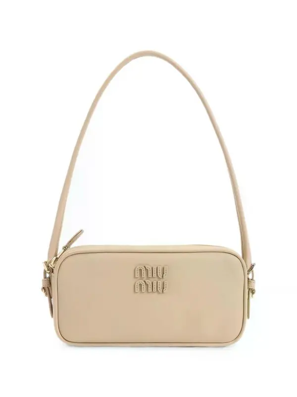 Miu Miu Logo-plaque Calf Leather Mini Pouch