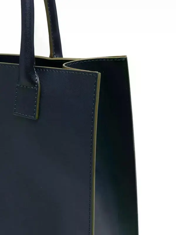 Woolrich Embossed-logo Leather Tote Bag