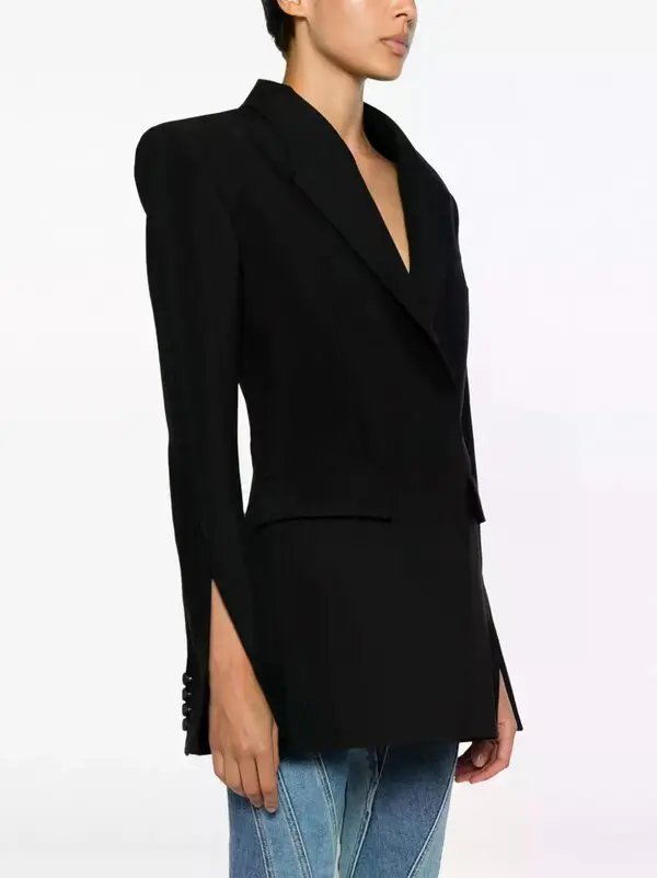 MUGLER Open-back Single-breasted Blazer