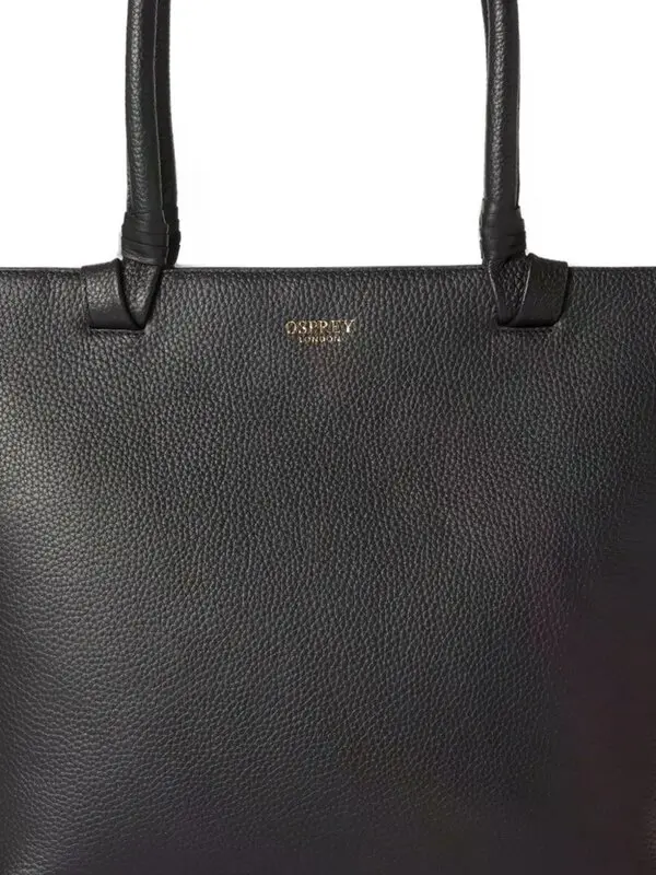 OSPREY Collier Leather Tote Bag - Black